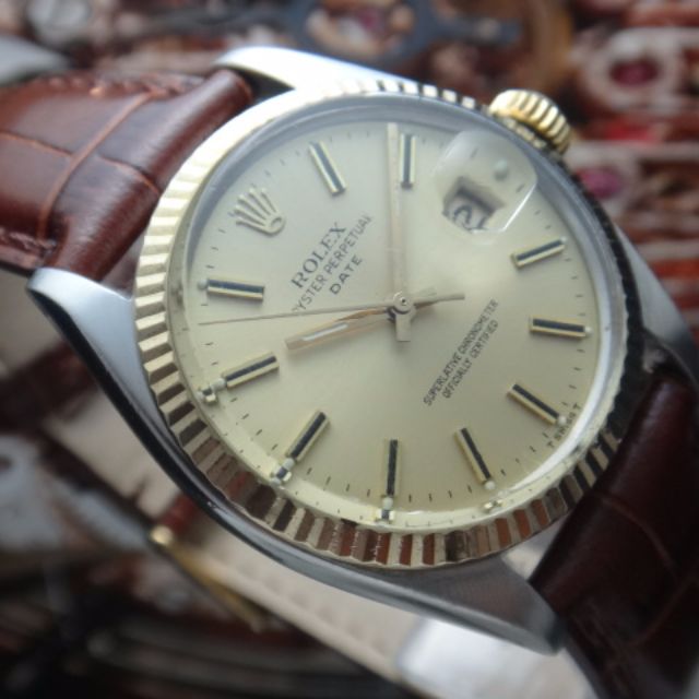 1136) ROLEX 1970 VINTAGE 1500 OYSTER PERPETUAL DATE MEN WATCH ( MYR5500 ...