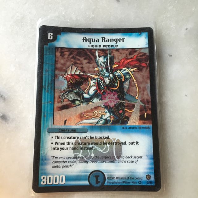 Duel Masters Aqua ranger (Foil), Hobbies & Toys, Toys & Games on Carousell