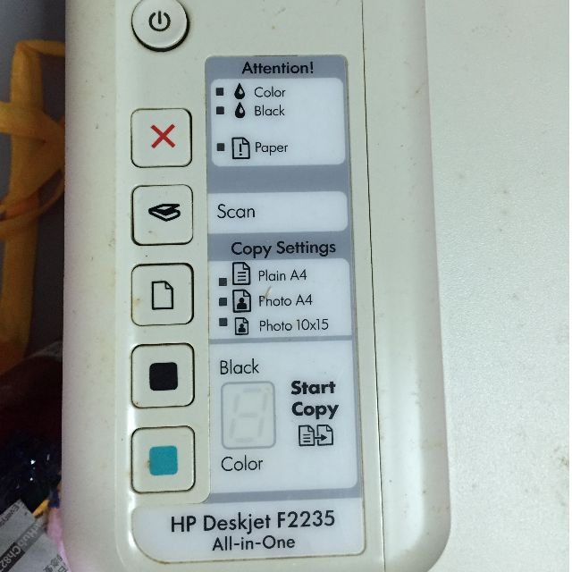 all-in-one printer:HP Deskjet F2235, Computers & Tech, Parts ...