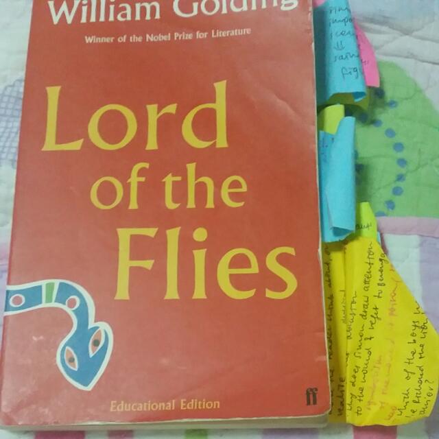Lord Of The Flies - William Golding Literature Book With Notes Inside ...