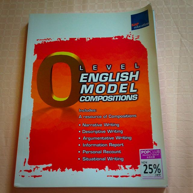O LEVELS ENGLISH MODEL COMPOSITION BOOK, Hobbies & Toys, Books ...