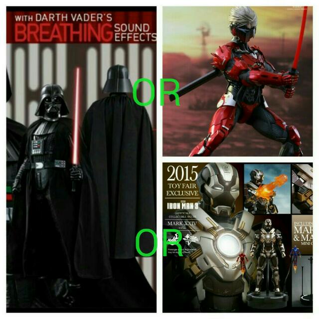 [PACKAGE] Hot Toys STAR Wars Darth Vader & Iron Man Tank OR Red Raiden ...