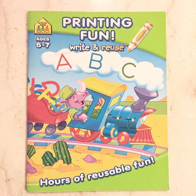 Printing Fun Write And Reuse, Hobbies & Toys, Books & Magazines ...