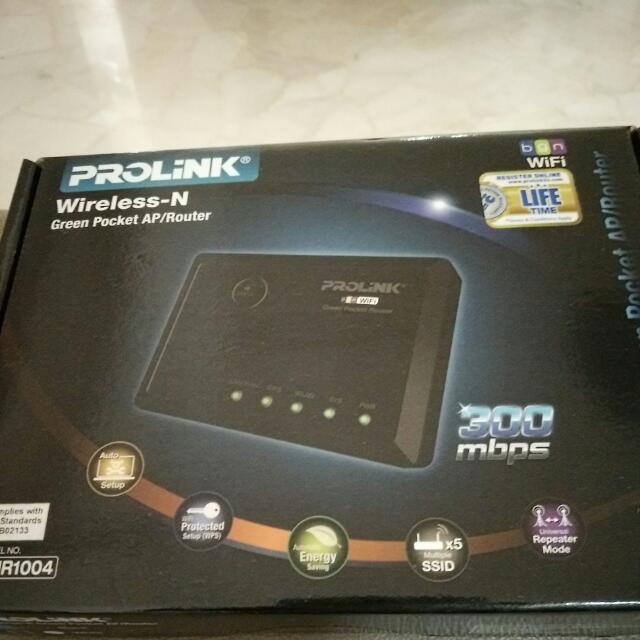 Prolink Wireless-N Green Pocket AP/Route, Computers & Tech, Parts ...