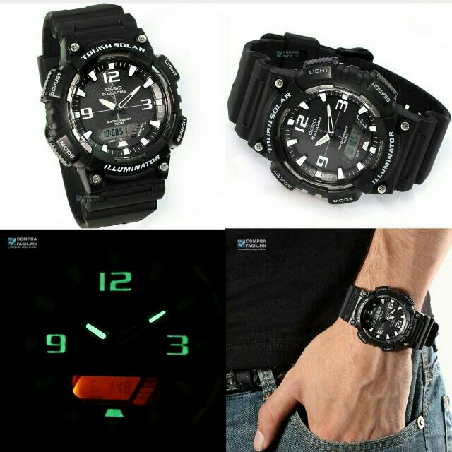 Casio AQ-S810W AQS810W Tough Solar Analogue Digital 100M Men Watch New ...