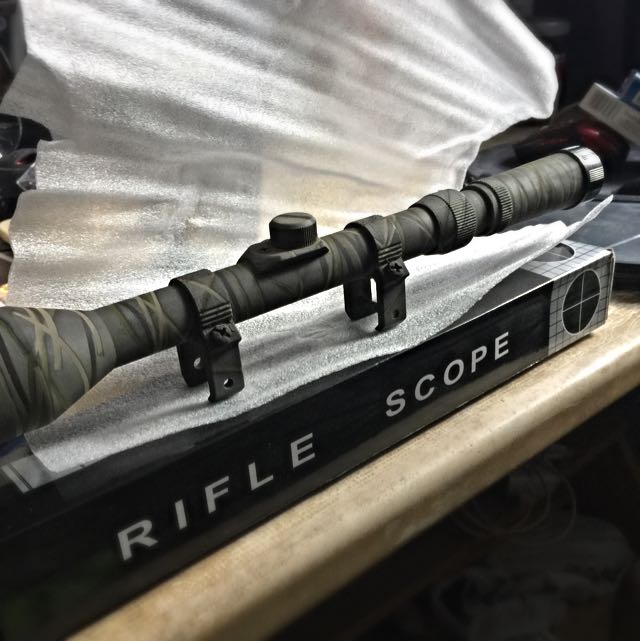 Custom Camo(reed) Painted Rifle Scope, Hobbies & Toys, Toys & Games on ...