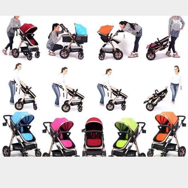 Pink Belecco Stoller from birth till toddler, Babies & Kids, Infant ...