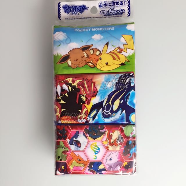 POKEMON PIKACHU POCKET TISSUE x6, Hobbies & Toys, Collectibles ...