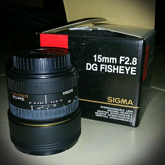 Sigma Optical Fisheye Lens, Photography, Lens & Kits on Carousell