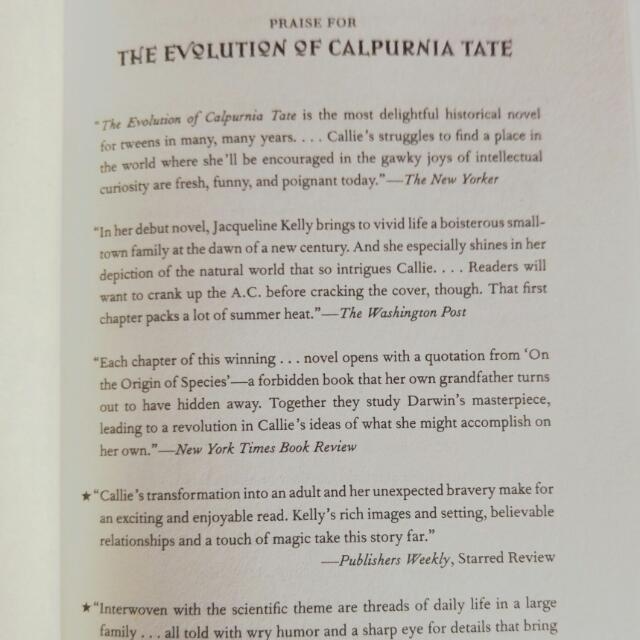 The Evolution Of Calpurnia Tate (Brand New), Hobbies & Toys ...