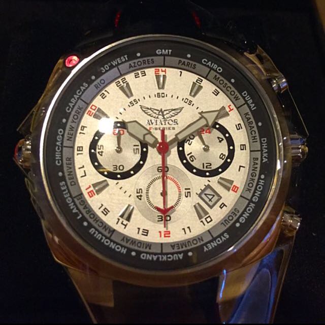 Aviator World Time Chronograph Watch, Mobile Phones & Gadgets ...