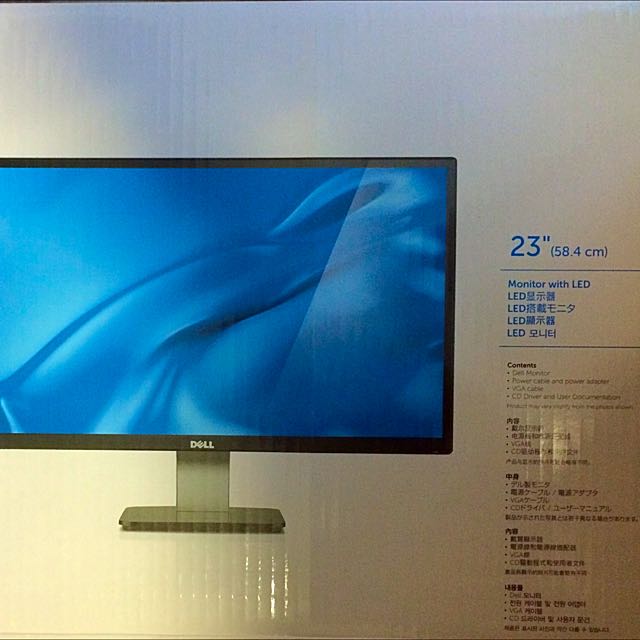 DELL S2340L 23-inch Screen LED-Lit Monitor, Health & Nutrition, Health ...