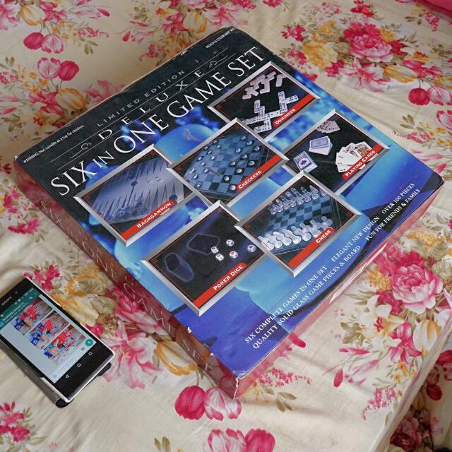 Deluxe Limited Edition 6 In 1 Solid Glass Game Pieces & Board, Hobbies ...