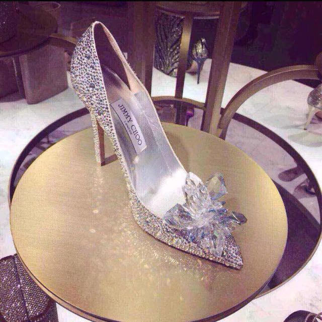 Jimmy Choo Cinderella Shoes, Women's Fashion, Footwear, Flats on Carousell