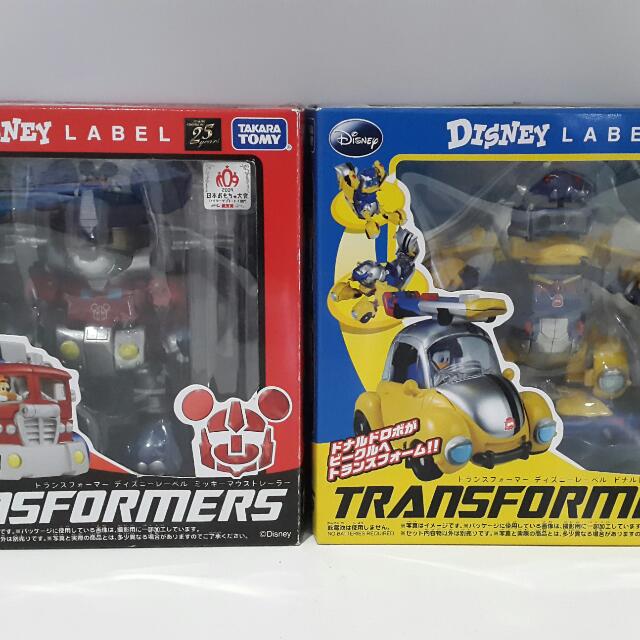 Transformers Disney Label - Mickey Mouse & donald duck, Hobbies & Toys ...