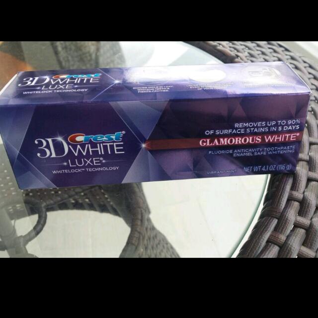 CREST 3D WHITE LUXE GLAMOROUS WHITE TOOTHPASTE (Available), Beauty ...