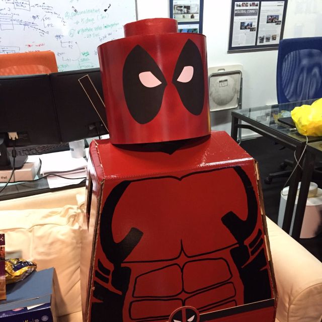 deadpool lego costume adult size party super heroes, Hobbies & Toys ...