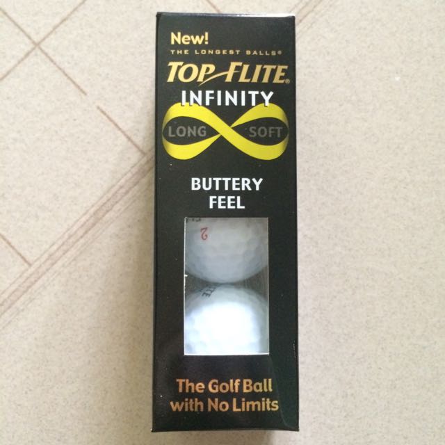 Spalding Top Flite Infinity Golf Balls Set Of 3, Sports Equipment ...
