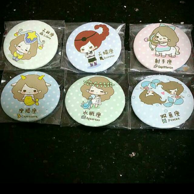 [BRAND NEW] LIMITED Horoscope Badges & Other Cute Badges, Hobbies ...