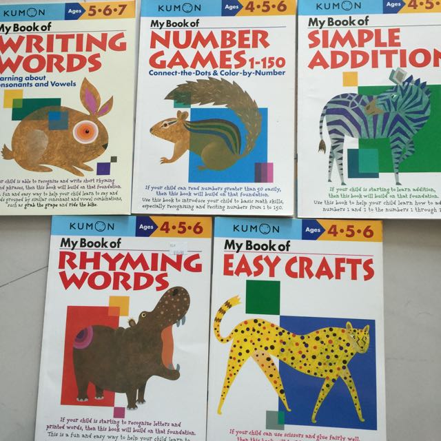 Kumon Exercise Books. Set Of 8. Age 3, 4, 5, 6, 7 Years Old, Hobbies ...