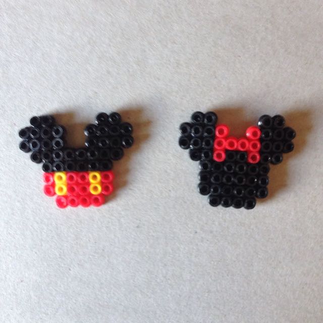 Perler Beads/ Pyssla Beads- Mickey and Minnie Mouse, Hobbies & Toys ...