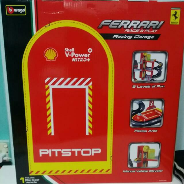 Shell V-Power Nitro+ Ferrari Racing Garage, Hobbies & Toys, Toys ...