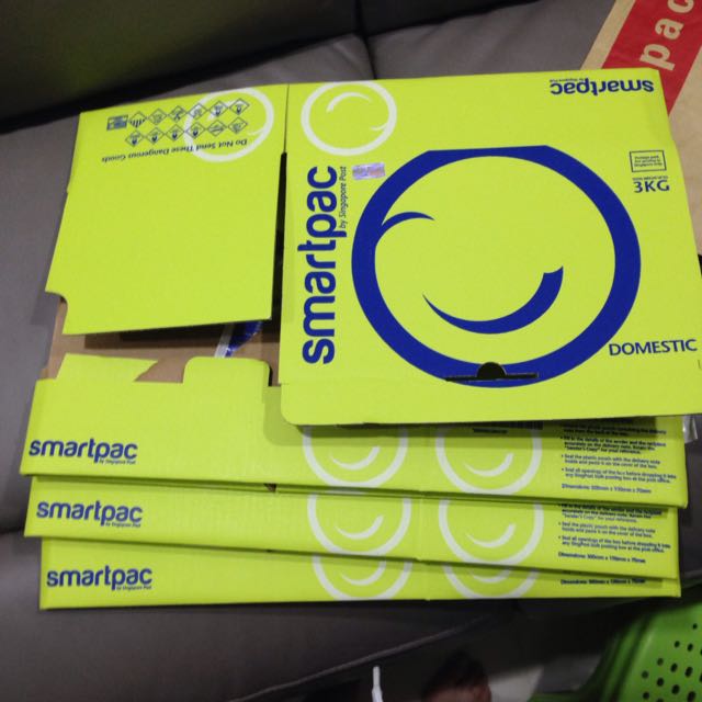 Smartpac Postage Box By Singapore Post X4, Everything Else on Carousell