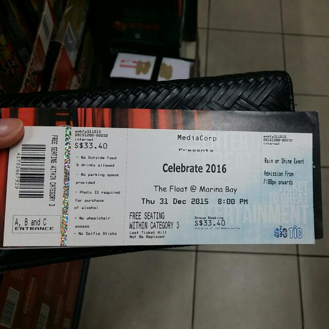 CELEBRATE 2016 @ THE FLOATING PLATFORM TICKET, Tickets & Vouchers ...
