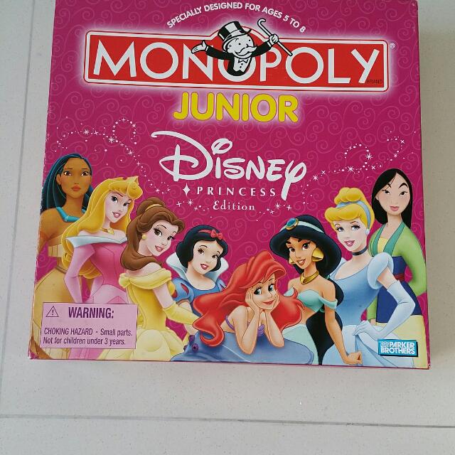 Reserved Disney Princess Junior Monopoly, Hobbies & Toys, Toys & Games ...