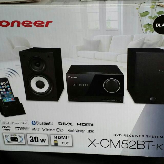 Pioneer DVD Receiver System Home Sound Speakers X-CM52BT-K, Computers ...