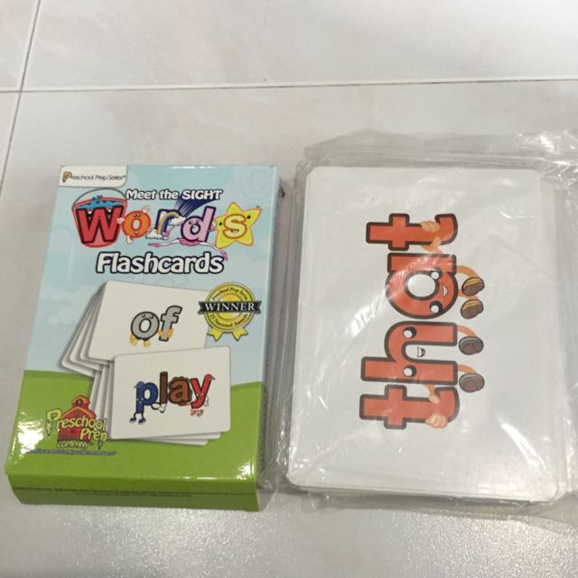 Preschool Prep Flash cards, Babies & Kids on Carousell