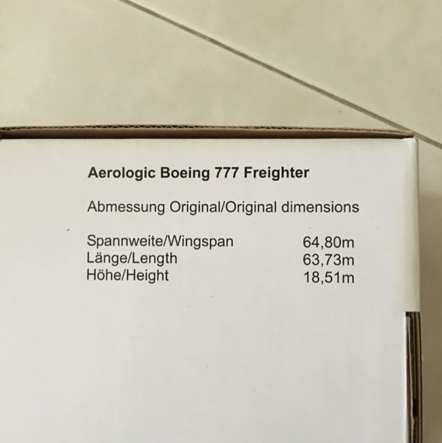 *Reserved* BNIB AeroLogic Boeing 777 Freighter Aircraft Model 1:200 ...