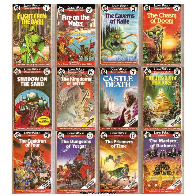 Lone Wolf #1-12 Kai and Magnakai Gamebook Set, Video Gaming, Gaming ...