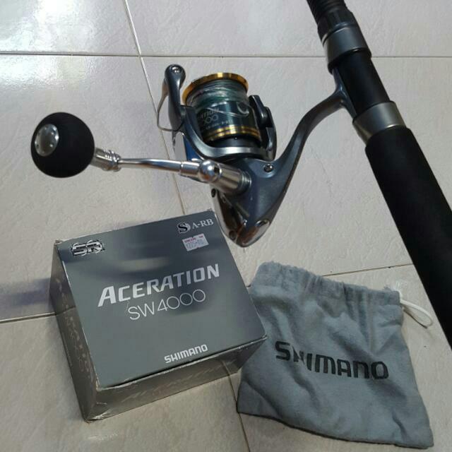 Shimano Aceration SW4000 with Custom Build Rod, Hobbies & Toys, Toys ...