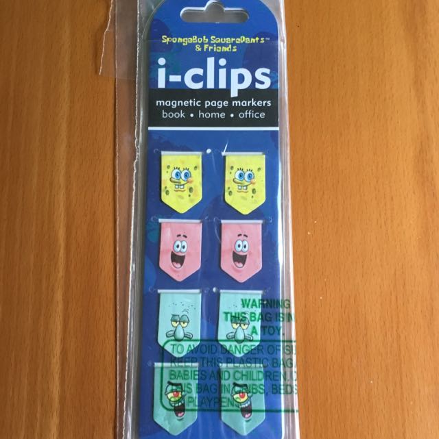 SpongeBob SquarePants & Friends i-Clips Magnetic Page Markers, Hobbies ...
