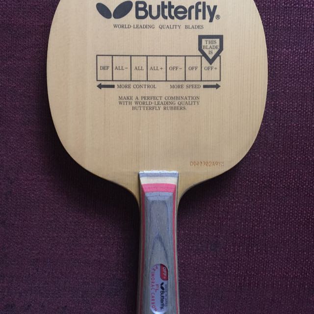 USED Authentic Butterfly Table Tennis Racket, Sports Equipment, Sports ...