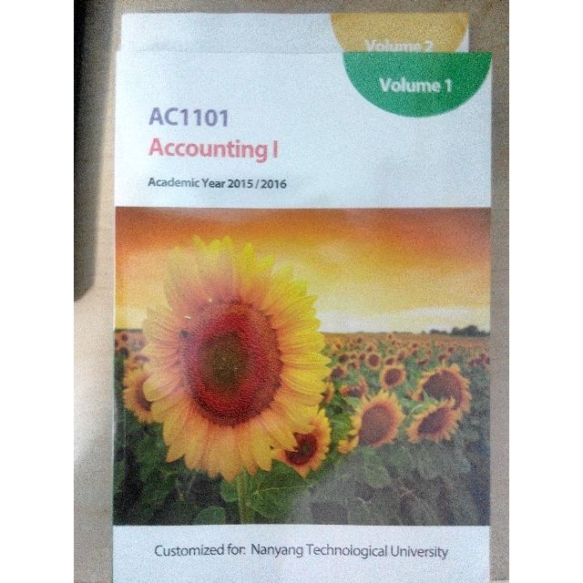 AC1101 - Accounting 1 Textbook NTU, Hobbies & Toys, Books & Magazines ...