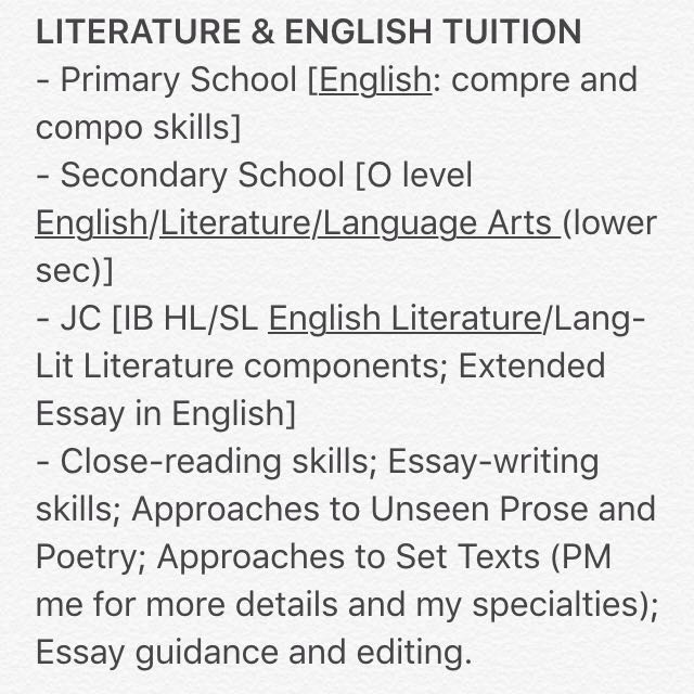 LIT ENGLISH TUITION Everything Else On Carousell lit-english-tuition-everything-else-on-carousell
