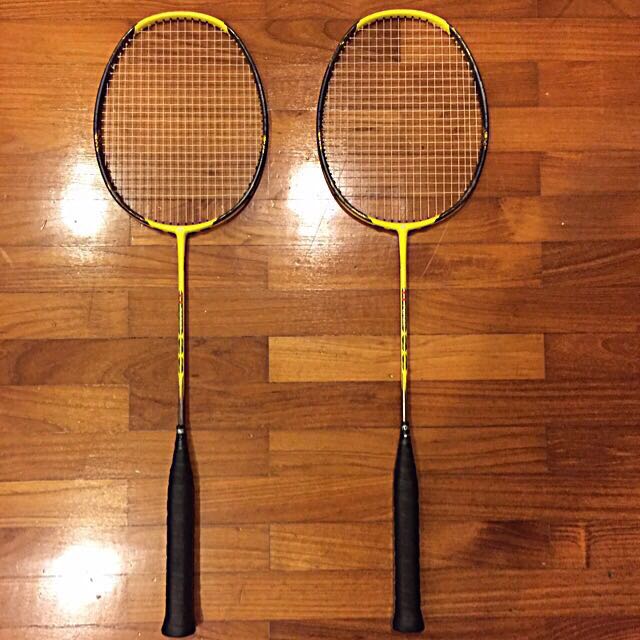 Apacs N Force String With Yonex BG65 TI @28lbs, Sports Equipment ...