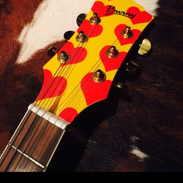 burny fernandes yellow hearts (hide signature), Hobbies & Toys, Music ...