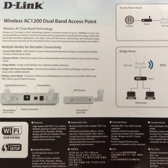 D-Link Wireless AC 1200 Dual Band Access Point, Computers & Tech, Parts ...