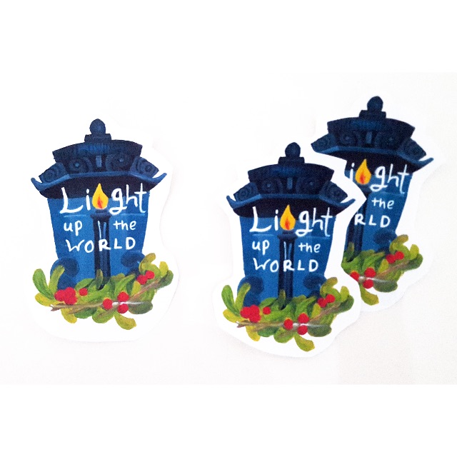 Light of the world vintage oil lamp sticker, Hobbies & Toys ...