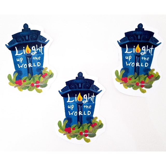 Light of the world vintage oil lamp sticker, Hobbies & Toys ...