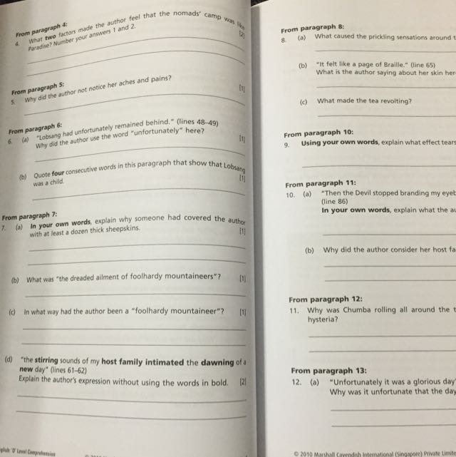 Marshall Cavendish Distinction In English O Level Comprehension ...