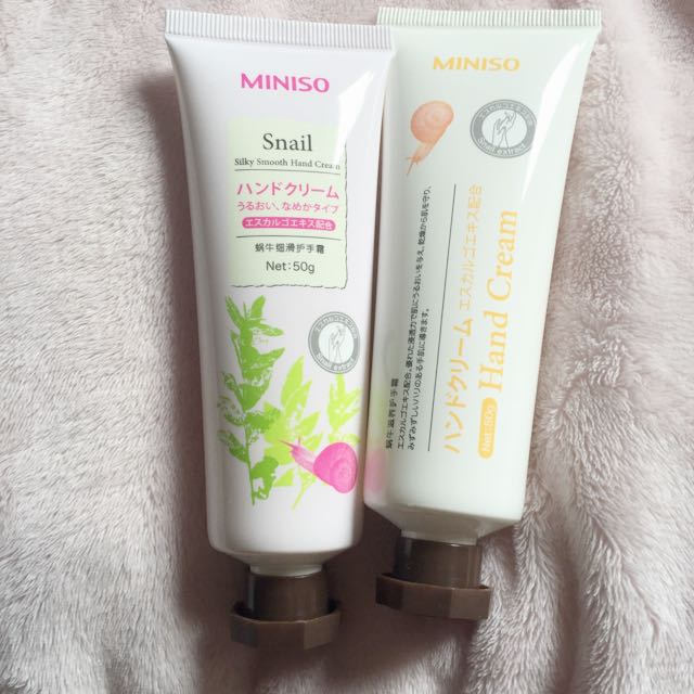 Miniso Snail Hand Cream Set, Beauty & Personal Care, Face, Face Care on ...