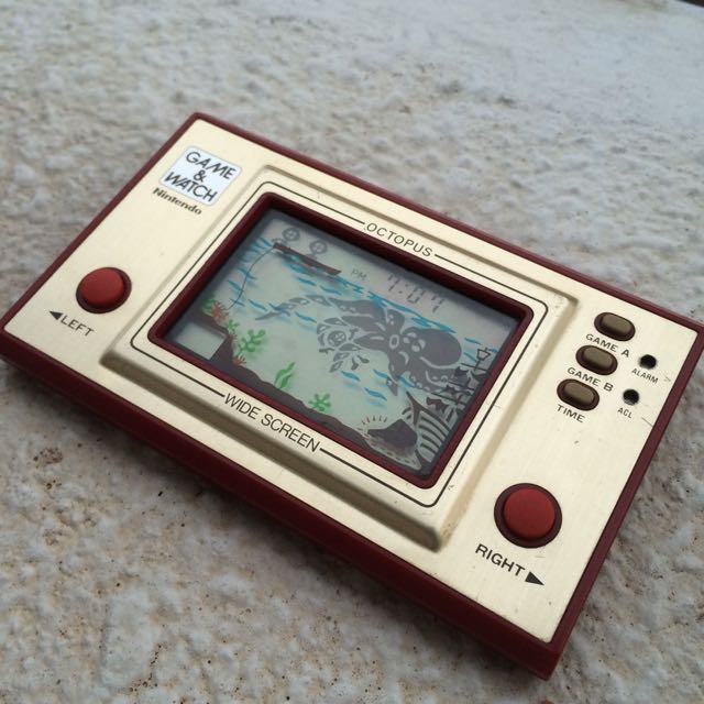 1980s Super Vintage Nintendo Game & Watch - Widescreen Octopus Game ...