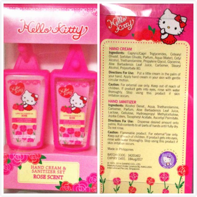 Brand New Hello Kitty Moisturising Hand Cream & Anti-bacterial ...
