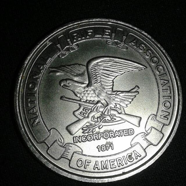 NRA CHALLENGE COIN BALD EAGLE SPRINGFIELD M1903 RIFLE SERIES WW1 WW2 ...
