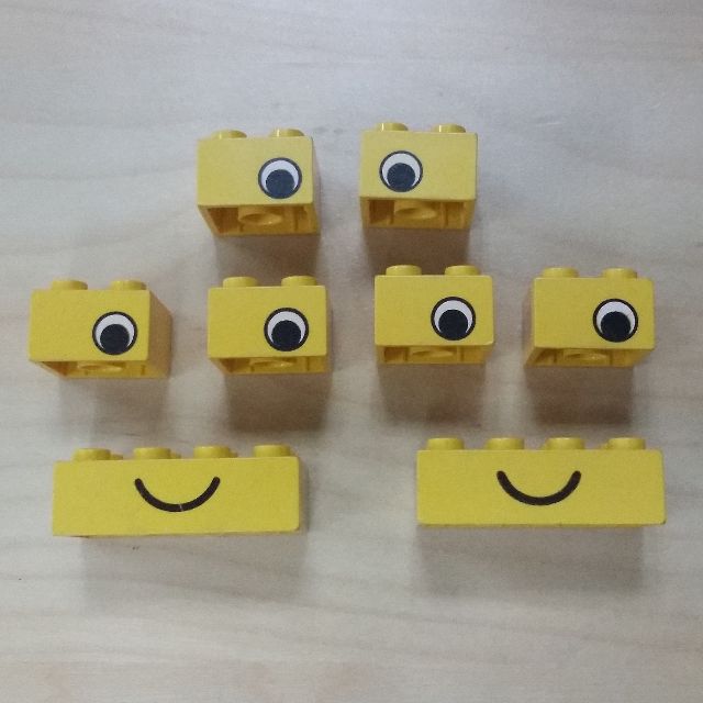 Lego Bricks - Eyes and Mouth (used), Hobbies & Toys, Toys & Games on ...