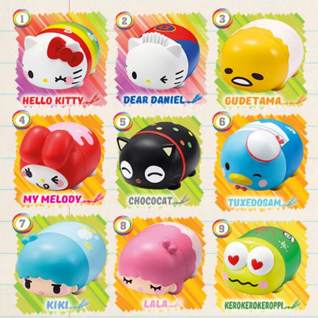 Limited Edition Hong Kong 7 11 Sanrio Characters Color Pens Rainbow Playground Toys And Games